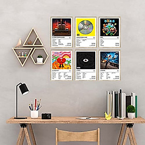 Hulilis Bad Bunny Music Album Cover Posters Print Room Aesthetic Dorm Decor HD Print Aesthetic Pictures for Living Room Bedroom Music Classroom Wall Art Decor Set of 6 Unframed 7x10 inch