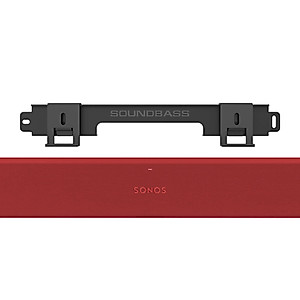 Soundbar Mount for Sonos Ray Sound Bar includes All Necessary Mounting Hardware, Floating Style Soundbar Wall Bracket for Under TV or above, Easy to Install, Black