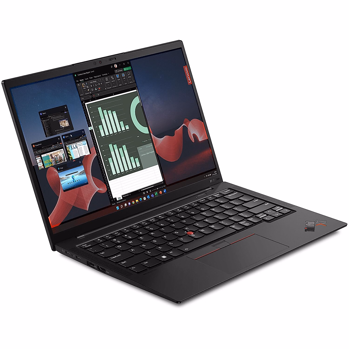 Lenovo ThinkPad X1 Carbon Gen 11, Ultralight, Intel i7-1365U vPro, 14" FHD (1920 x 1200) IPS, Anti-Glare, 32GB DDR5, 1TB SSD, 1080p Camera, Backlit, Win 11/10 Pro - Black