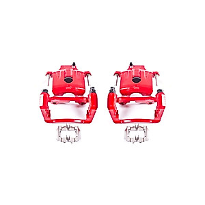 Power Stop Rear S4804 Pair of High-Temp Red Powder Coated Calipers for Rainier, SSR, Trailblazer, Trailblazer EXT, Envoy, Envoy XL, Envoy XUV, Ascender, Olds Bravada, Saab 9-7x [Model Specific]