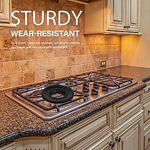 UPKOCH Induction Burner Induction Burner Cast Iron Wok Support Ring 2pcs Non Cast Iron Wok Rack Suitable for Kitchen Etc Gas Stove Rack Accessories Flame Diffuser Flame Diffuser