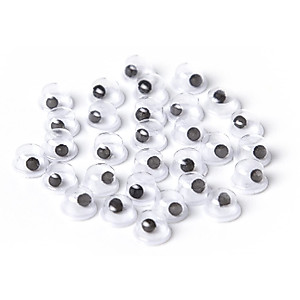 Cousin DIY Wiggle Eyes, Pack of 30, 5mm, Black/White