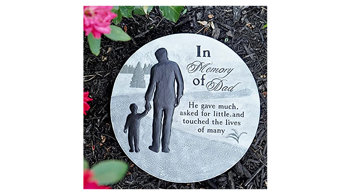 Dad Memorial Garden Stone - Indoor & Outdoor Remembrance Tribute