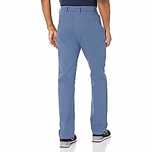 Amazon Essentials Men's Straight-Fit 5-Pocket Comfort Stretch Chino Pant (Previously Goodthreads), Denim, 42W x 36L