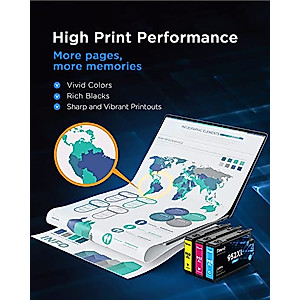 【5-Pack Larger Capacity】 952XL Ink Cartridges Replacement for Original HP 952 952 XL Ink Cartridges Combo Pack (2BK/C/M/Y), High-Yield, for OfficeJet Pro 8710 8720 7720 7740 8210 8702 8715 8725