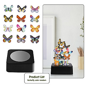 Xfsol Desk Toys for Office for Adults Desktop Magnetic Butterflies Sculpture Desk Decorations for Women Office