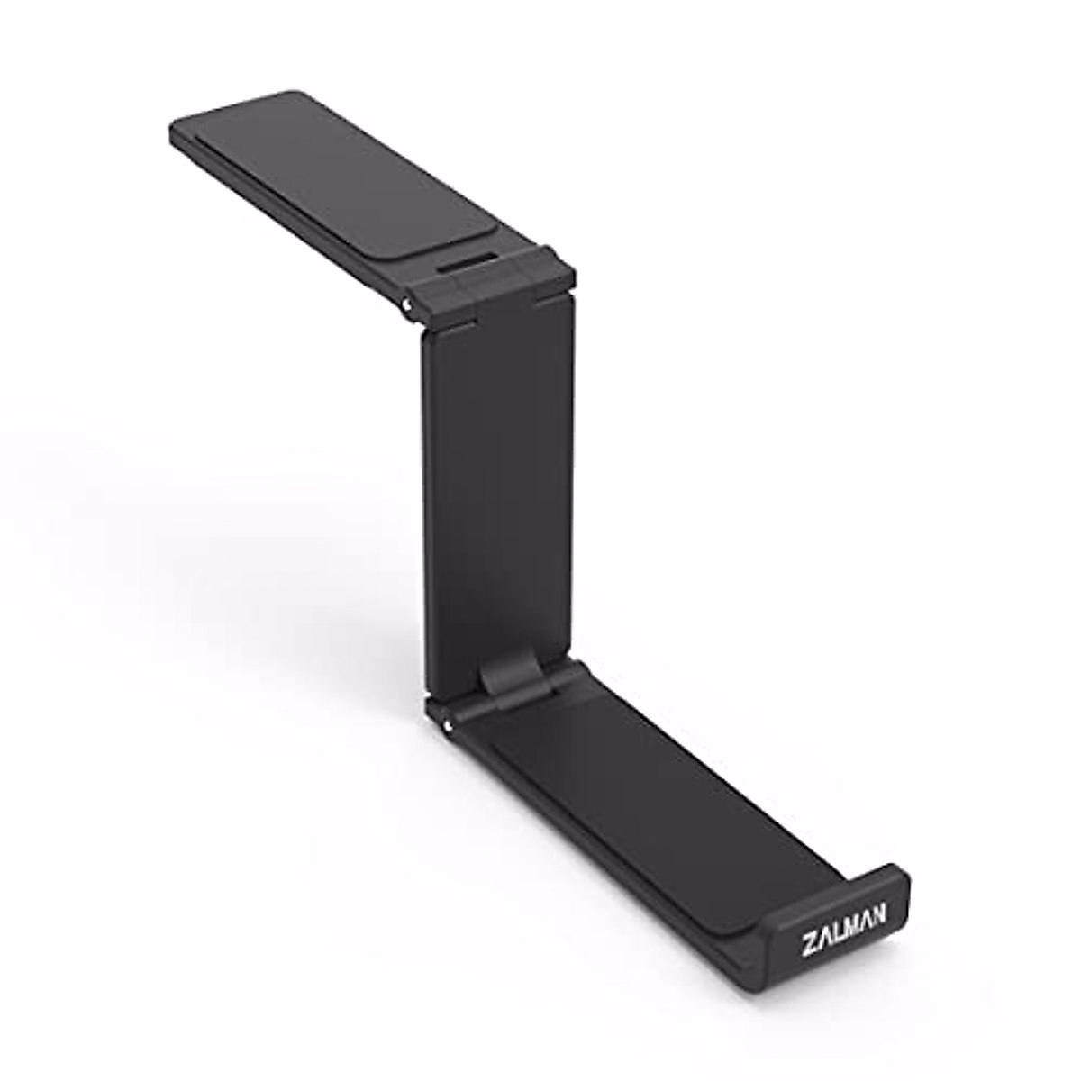 Zalman Folding Magnetic Headphone Holder, Collapsible and Foldable Headset Holder for Gaming, Powerful Magnet for Mounting on Computer Case, Holds up to 4 LB (ZM-FH10 Black)