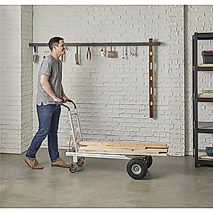 3-in-1 Folding Series Hand Truck/Cart/Platform with Flat-Free Wheels Silver