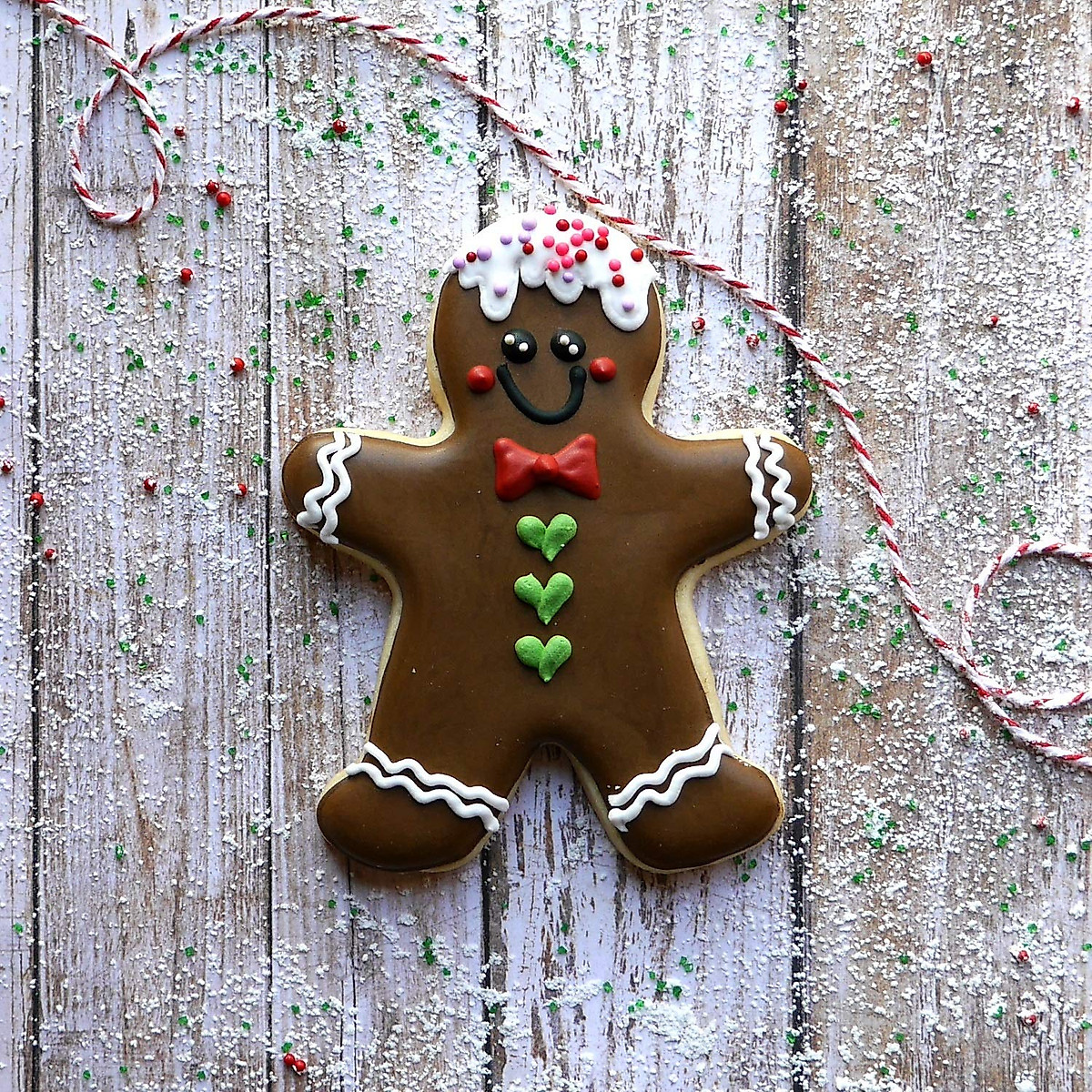 Gingerbread Man Cookie Cutter Set (Gingerbread Man 3 Piece), Premium Food-Grade Stainless Steel, Dishwasher Safe