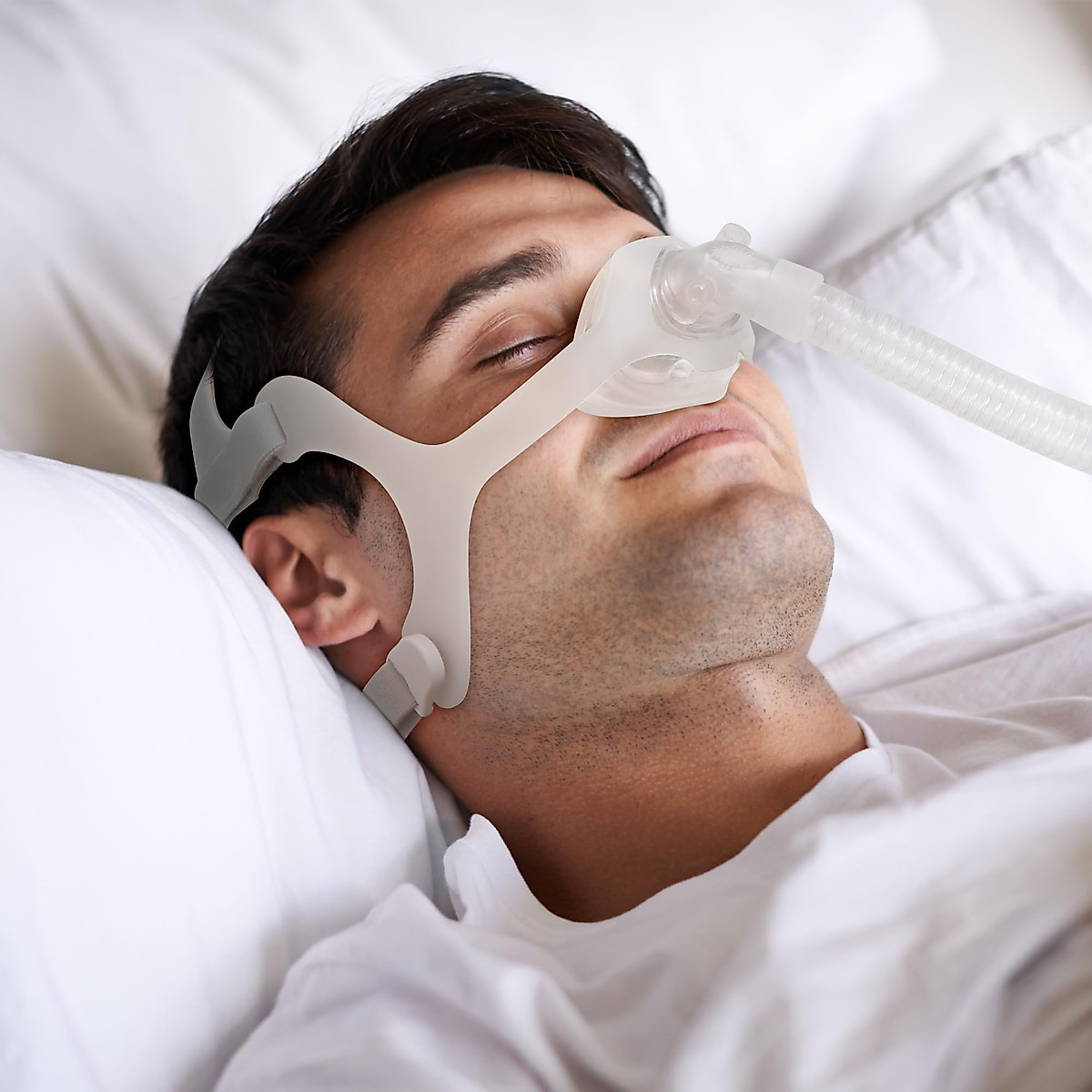 TUSOA Full Set for W-I-S-P Supplies includes Nasal Mask, Silicone Frame, Hose/Tube, Clips Replacement-Large