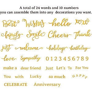 GLOBLELAND Grateful Blessed Words Hot Foil Plate for DIY Foil Paper Holiday Embossing Word DIY Foil Embossing for Scrapbooking Decor Cards Making Matte Platinum