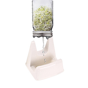 SUMNACON Sprouting Jar Stand - 3 Pcs Sprouting Stands With Water Tray For Any Mason Jars For Making Broccoli/Lentil/Bean Sprouts