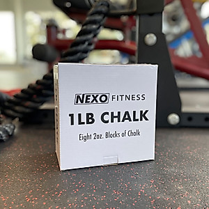 Nexo Premium Chalk for Weight Lifting & ASMR - 1LB (Eight 2oz Blocks) Top Pick Crushable Gym Chalk