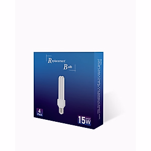 Shootingstar BL-2U E27 15W Bug Zapper Replacement Light Bulb Compatible with HOMESUIT, Keuomy, YISSVIC, Yluces, POWIFY and Other Models 15W Bug Zapper, 4 Pack