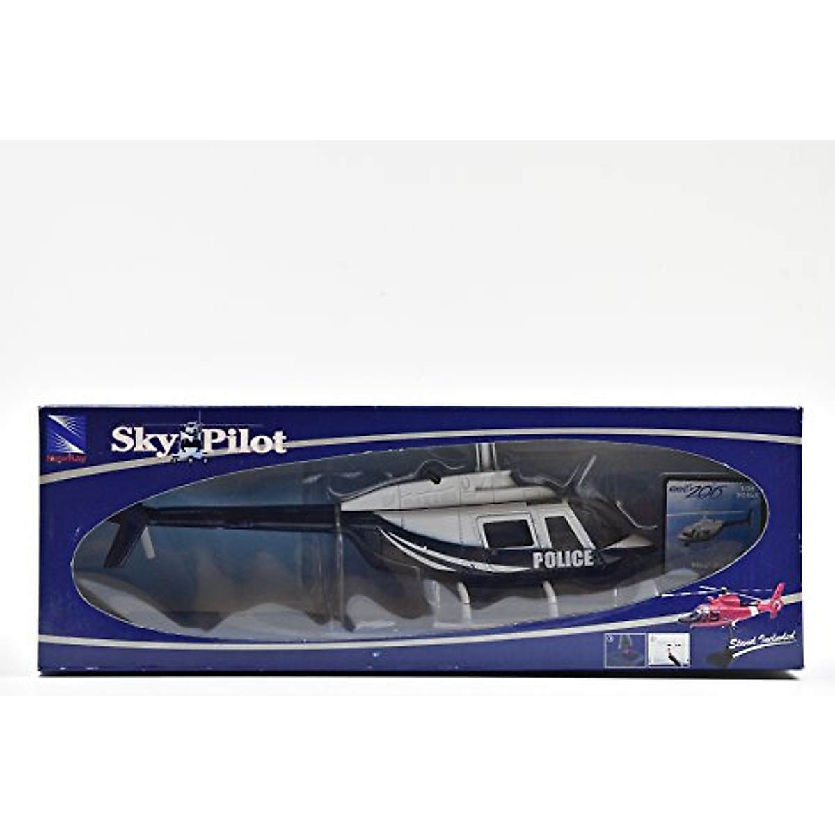 NewRay 26073A Sky Pilot Bell 206 Police, White