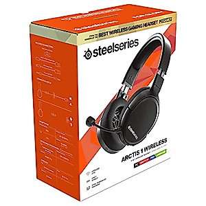 SteelSeries Arctis 1 Wireless - Wireless Gaming Headset - USB-C Wireless - Detachable Clearcast Microphone - for PC, PS5, PS4, Nintendo Switch, Android, Black