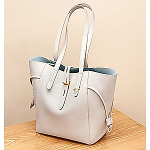 LL LOPPOP Large Designer Hobo Bag, Simple Tote Bags Shoulder Purse for Women Grey 204603