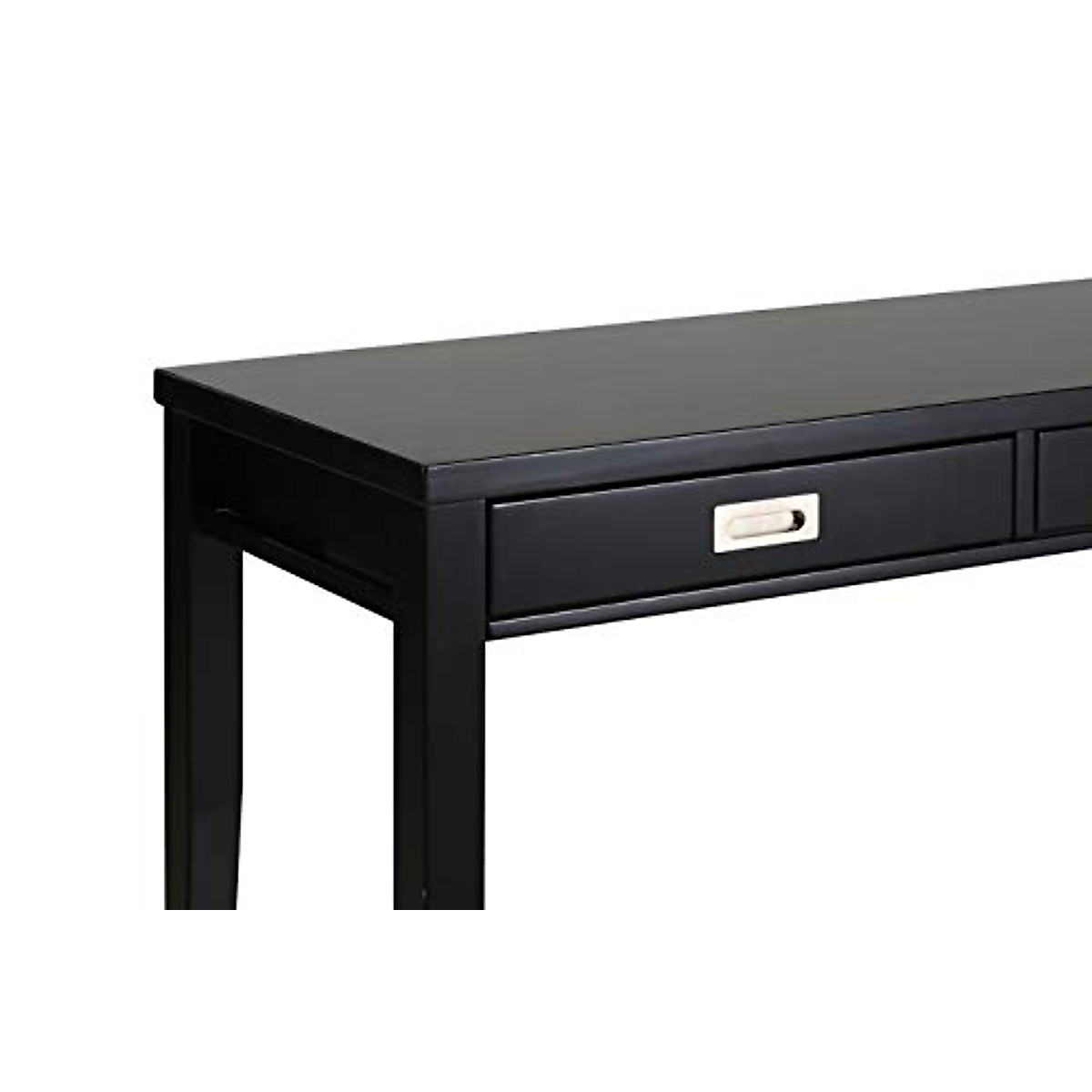 Amazon Brand – Stone & Beam Modern Home Office Writing Desk with Recessed Metal Handles, 48"W, Black