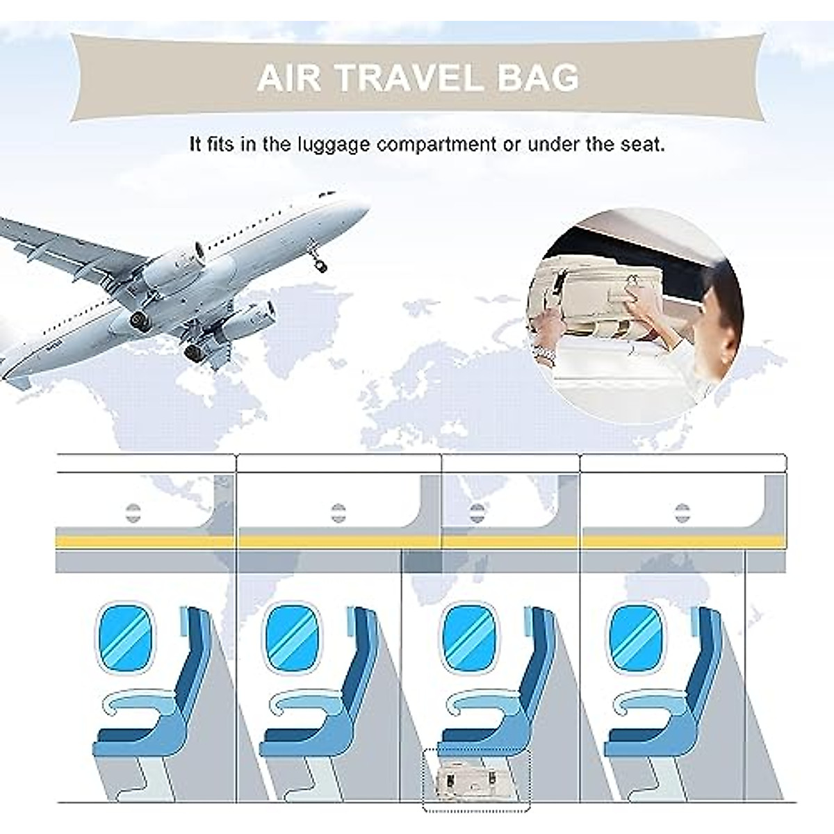 Brabola Travel Backpack, Large Laptop Backpack with USB Charging Port Waterproof College Backpack Hiking Backpack Carry on for Men and Women, Teens, School, Business, Outdoor Sports (Beige)