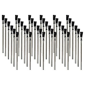 Pro Grade - Acid Brushes - 36 Count 3/8 Inch Boar Hair Acid Flux Brushes