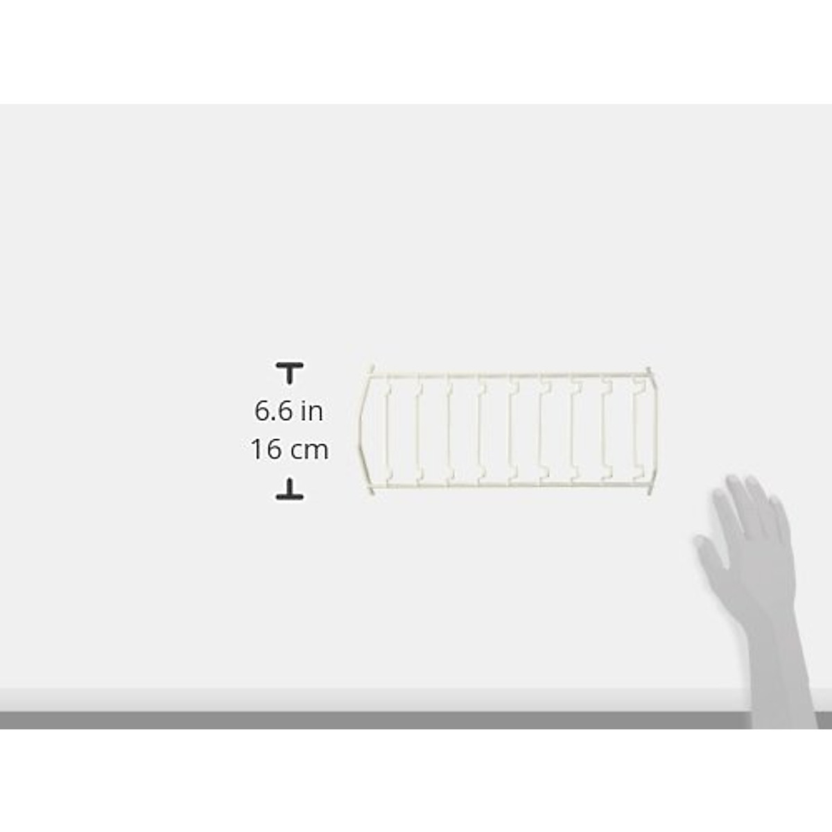 Homebasix JI-39W-3L Lid Storage Rack 4-3/4" x 13" x 5-3/4", White