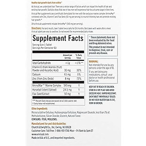 Viviscal Men's Hair Growth Supplements for Thicker, Fuller Hair Clinically Proven with Proprietary Collagen Complex, 60 Tablets - 1 Month Supply