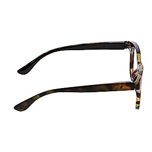 Peepers by PeeperSpecs Women's Grandview Soft Square Blue Light Blocking Reading Glasses, Tortoise, 50 + 1.5