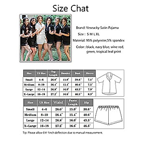 Veseacky Satin Sleepwear with Silky Youth Short Sleeve Sleepwear Soft Lightweight Silk Button Down Sleepwear Short Pjs Loungwear White XXL