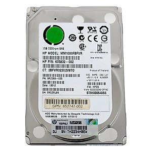 MM1000FBFVR Compatible HP 1-TB 6G 7.2K 2.5 DP MDL SAS HDD (Renewed)