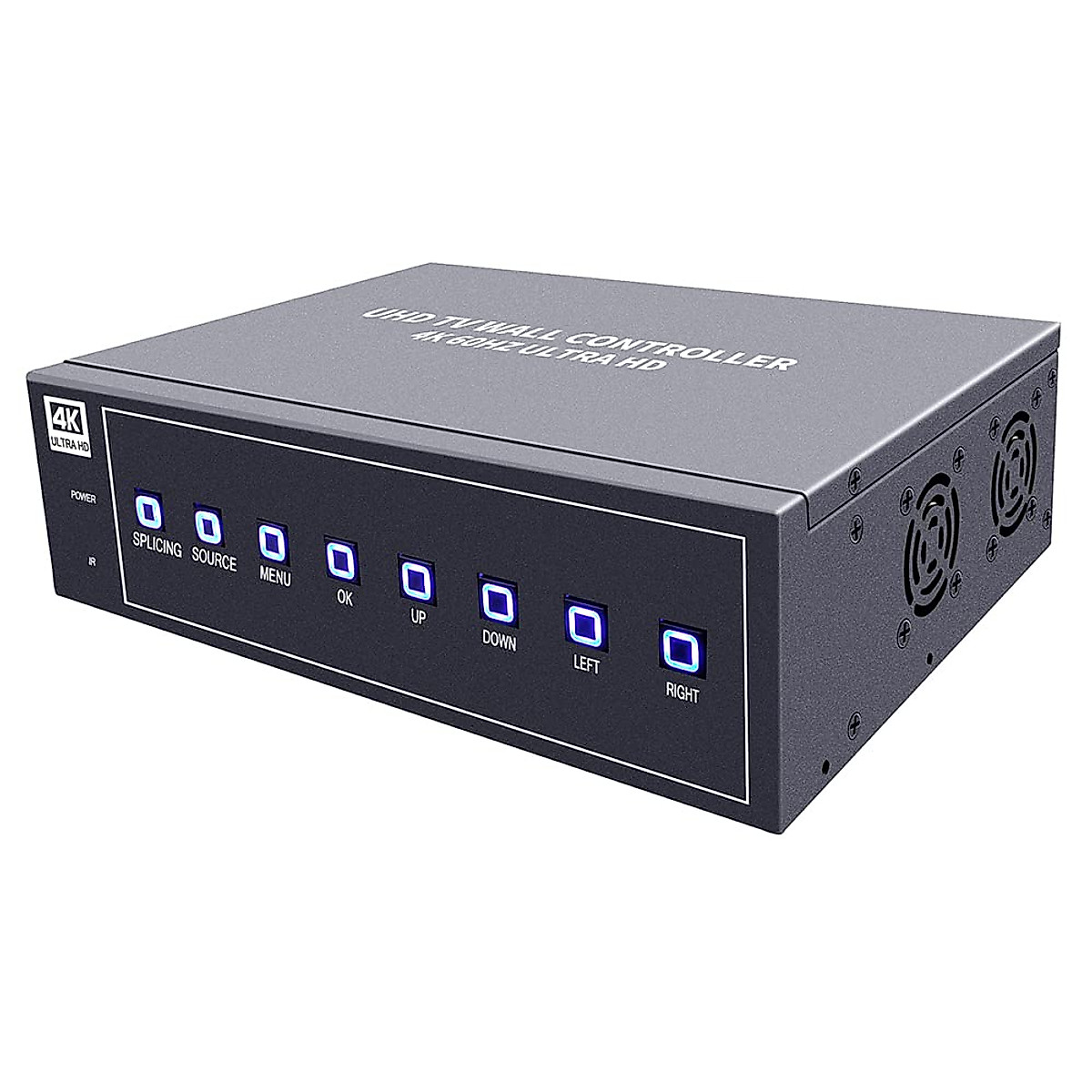 ISEEVY 4K60 UHD Video Wall Controller 2x3 3x2 1x5 1x6 4K TV Wall Controller for 6 TV Splicing Display Support 3840x2160@60Hz Inputs and Rotate 90 Degree for Portrait Mode Screens