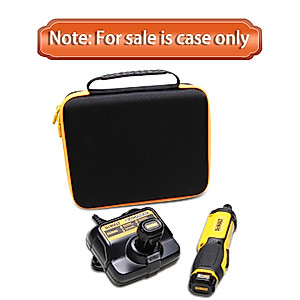 LTGEM Case Compatible with DEWALT DCF682N1/ DCF680N2 8V MAX Cordless Screwdriver, Batteries and Charger, Case Only