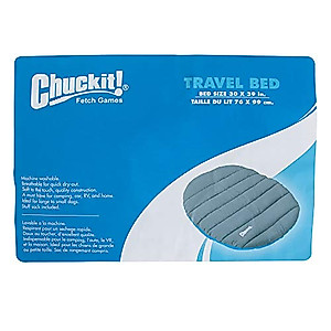 Chuckit! Travel Dog Bed (39"L x 30"W) Water Resistant Blue