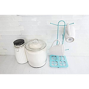 Home Basics Trinity Collection Pantryware Organization Set, Turquoise (Mug Tree)