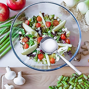 Xowine Stainless Steel Buffet Serving Spoon, 6-Piece Large Serving Spoons