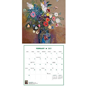 Impressionist Blooms 2021 Wall Calendar