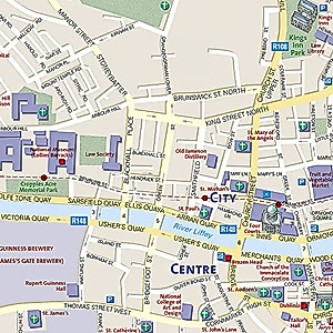Dublin Map (National Geographic Destination City Map)