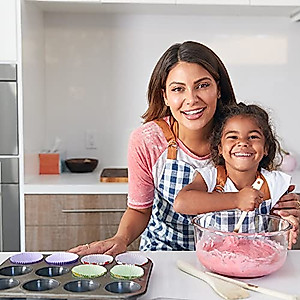 300 Count Mini Cupcake Liners Muffin Cups,Lawdiey Food Grade Baking Cups Paper (3 color)