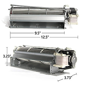 Hongso GFK4, FK12, FK24, FK4 Replacement Fireplace Blower Fan Unit for EM3030LH-85, Heatilator NDV4236I, Monessen, Vermont Castings, Majestic, Lopi, Rotom R7-RB12