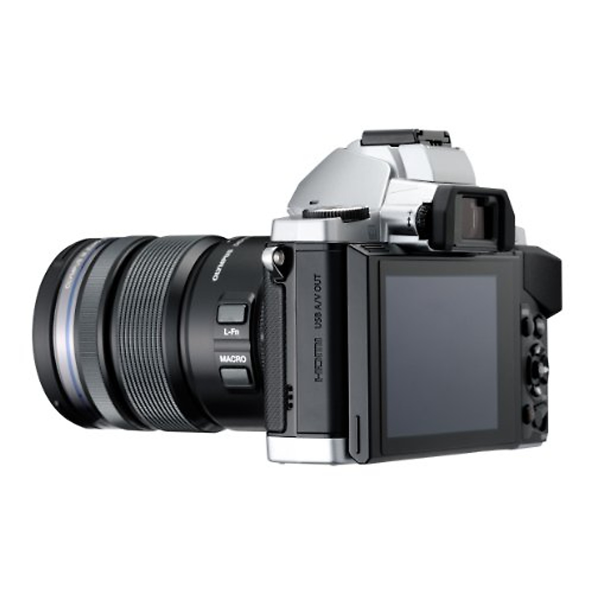 Olympus OM-D E-M5 16MP Live MOS Interchangeable Lens Camera with 3.0-Inch Tilting OLED Touchscreen and 12-50mm Lens (Silver) - International Version (No Warranty)