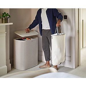 Joseph Joseph Tota Laundry Hamper Separation Basket with Removable Bags and Folding Ironing Board