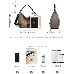 Chikencall Purse and Handbags for Women Canvas Hobo Bag Large Shoulder Bag Shopper Daily Crossbody Bag Travel Satchels