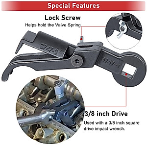 Camoo Rocker Arm Remover Installer & Valve Spring Compressor Tool for Chrysler, Dodge, Jeep 3.7 & 4.7L Replace OE# 3747-123 10102 8426 8387 8516A