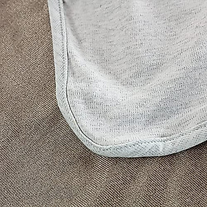 RADIABLOCK Adult EMF Protective Blanket, Organic, Anti-Radiation, Light Grey, 60''x78'' Twin Size - Thin, Gray