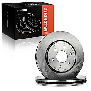 A-Premium 11.65 inch (296mm) Front Vented Disc Brake Rotors Compatible with Select Nissan and Suzuki Models - Frontier 2005-2022, Pathfinder 2004-2012, Xterra 2005-2015, Equator 2009-2012, 2-PC Set