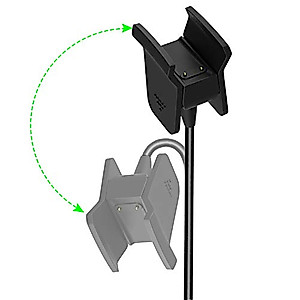 KingAcc Compatible for Fitbit Alta HR Charger, 1-Pack 3.3ft/1m Replacement USB Charging Cable Cradle Dock Adapter for Fitbit Alta HR Fitness Wristband Smart Fitness Watch(Not for Alta)