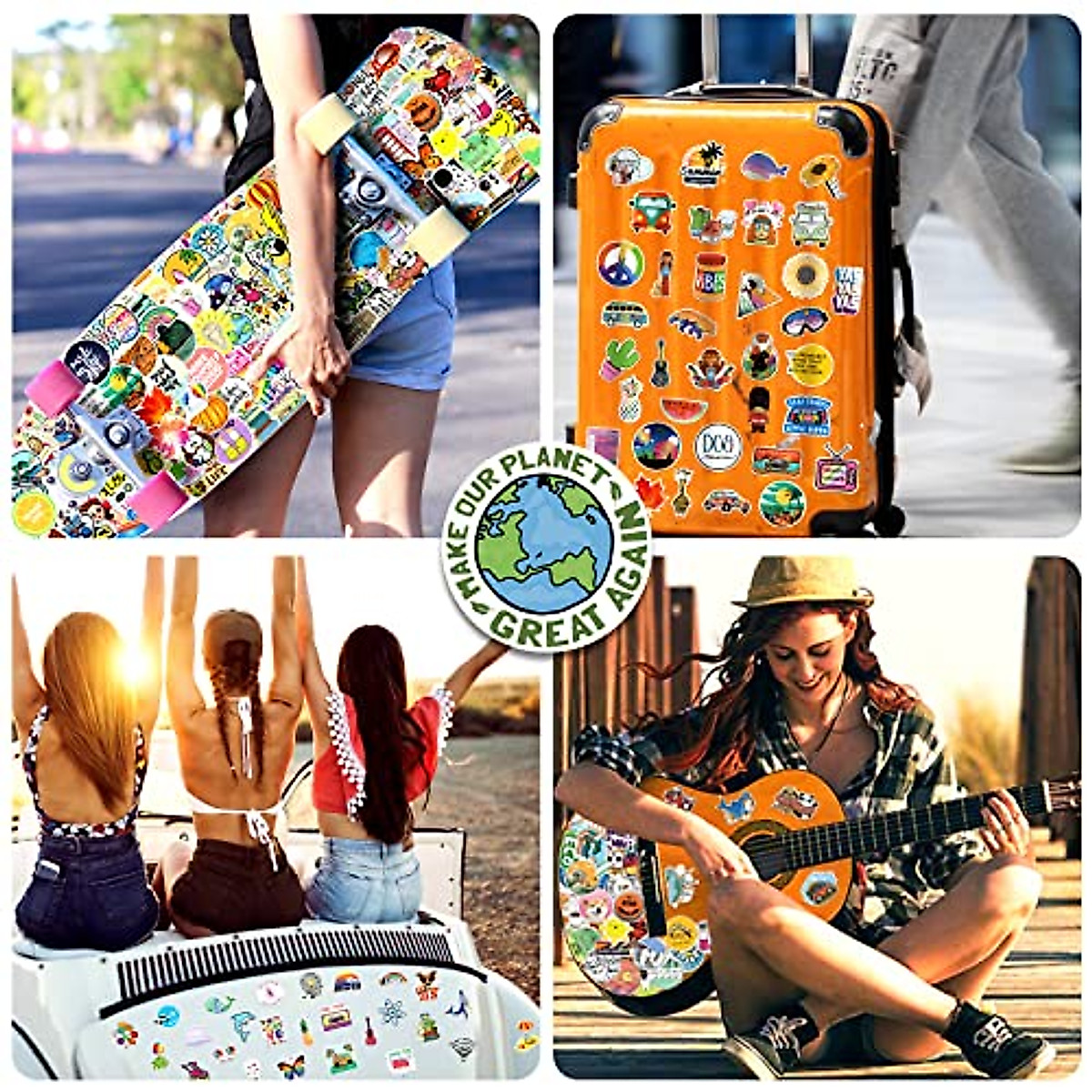 300 PCS Stickers Pack (50-850Pcs/Pack), Colorful VSCO Waterproof Stickers, Cute Aesthetic Stickers. Laptop, Water Bottle, Phone, Skateboard Stickers for Teens Girls Kids, Vinyl Sticker.