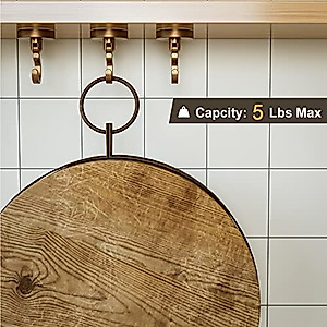 Dacall Command Hooks, Ceiling Hooks Adhesive, Bathrooms Hooks for Hanging Coat, Hat, Heavy Duty, Damage Free, 4 Packs, Towel Hooks Holder - 5lbs (Max) for Bathrooms, Living Room, Kitchen, Bronze