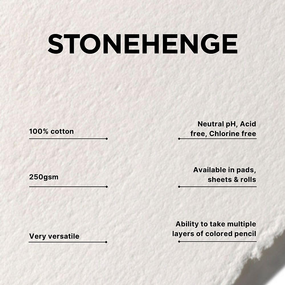 Stonehenge 100% Cotton Medium Weight Spiral Journal, White, 11 x 14 inches, 250gsm, 32 Sheets for Dry Media