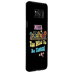Galaxy S8+ MIYA Name Cute Retro Girls Wildflower MIYA Name Case