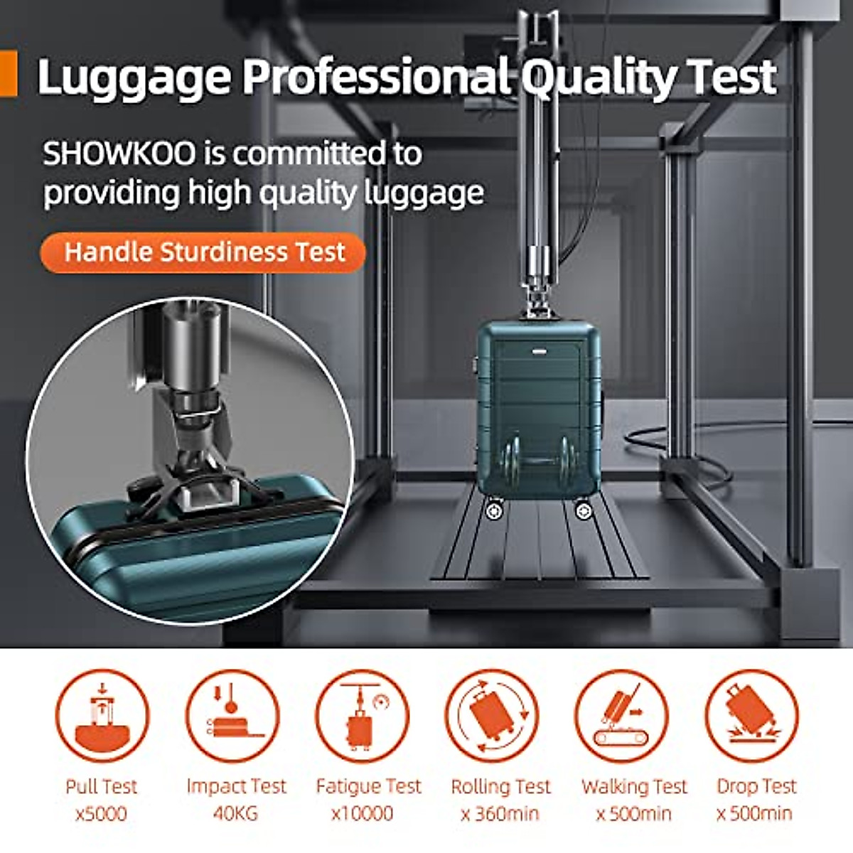 SHOWKOO Luggage Sets Expandable Suitcase Double Wheels TSA Lock (ArmyGreen)